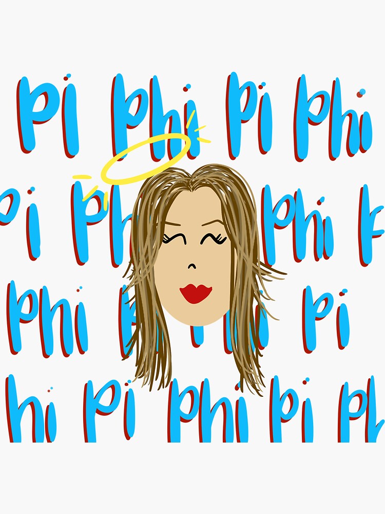 "Pi phi girl" Sticker by Christian-tay | Redbubble
