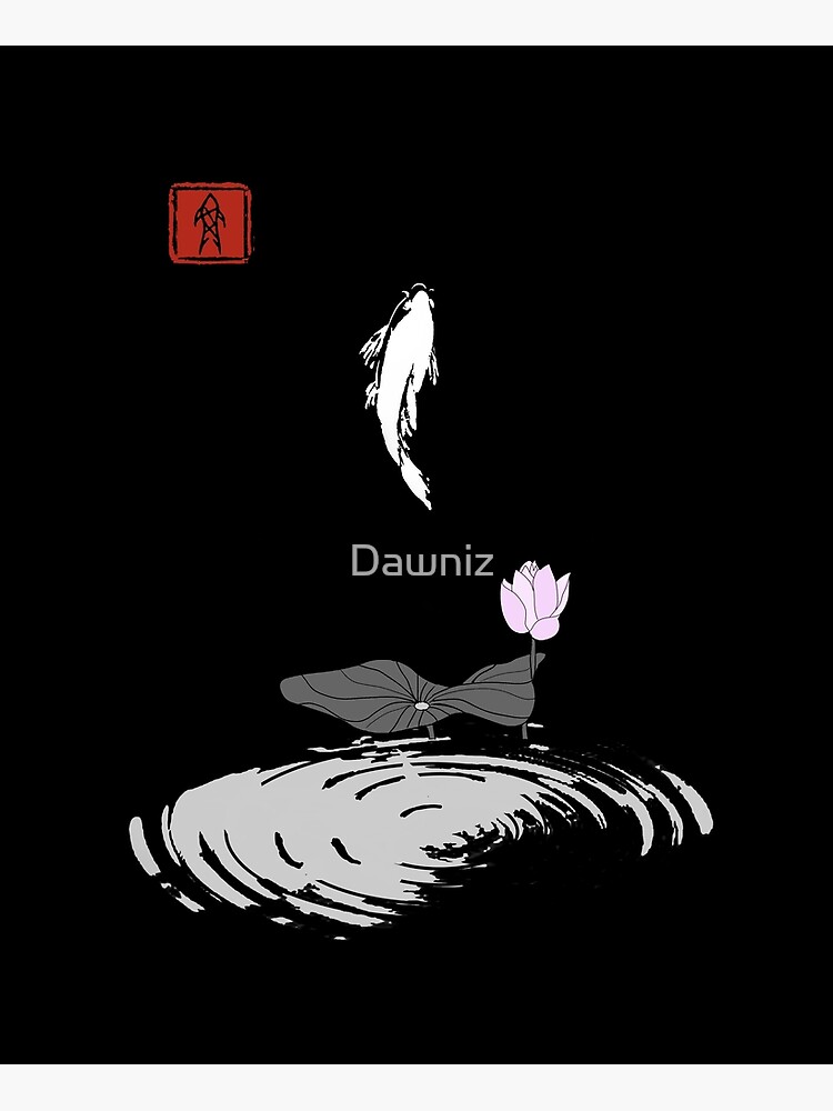 "Chinese Oracle Fish Design" Poster for Sale by Dawniz | Redbubble