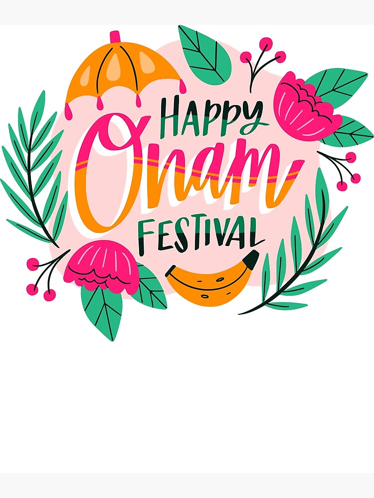 "Happy Onam Sticker" Poster for Sale by FrewinMason | Redbubble