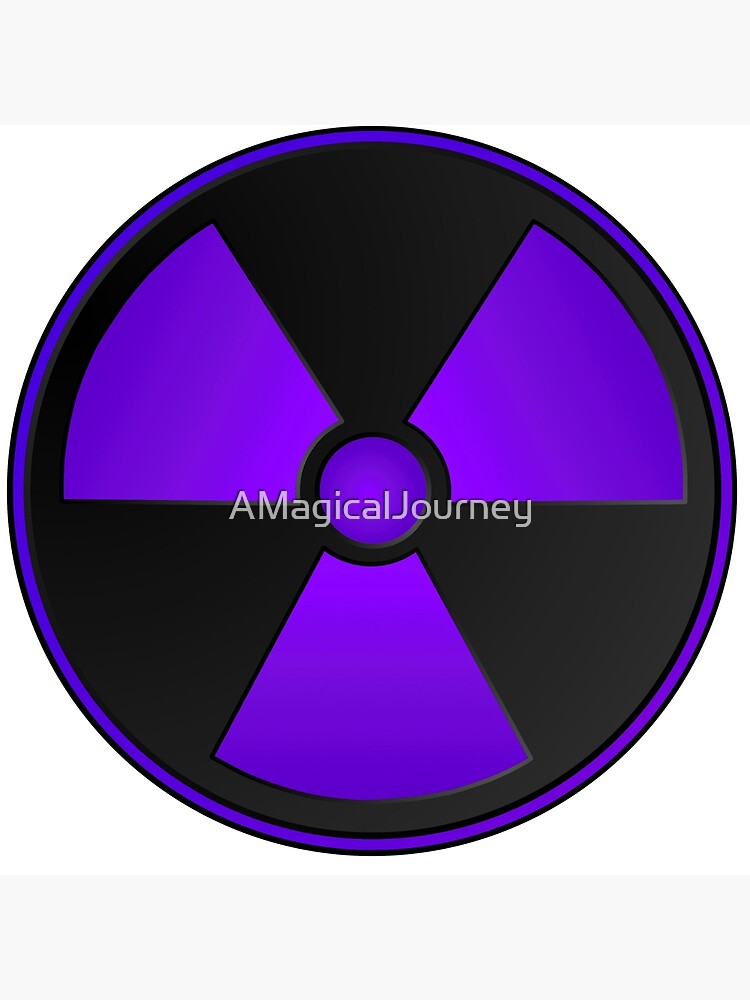 "Purple Radioactive Symbol" Poster by AMagicalJourney | Redbubble