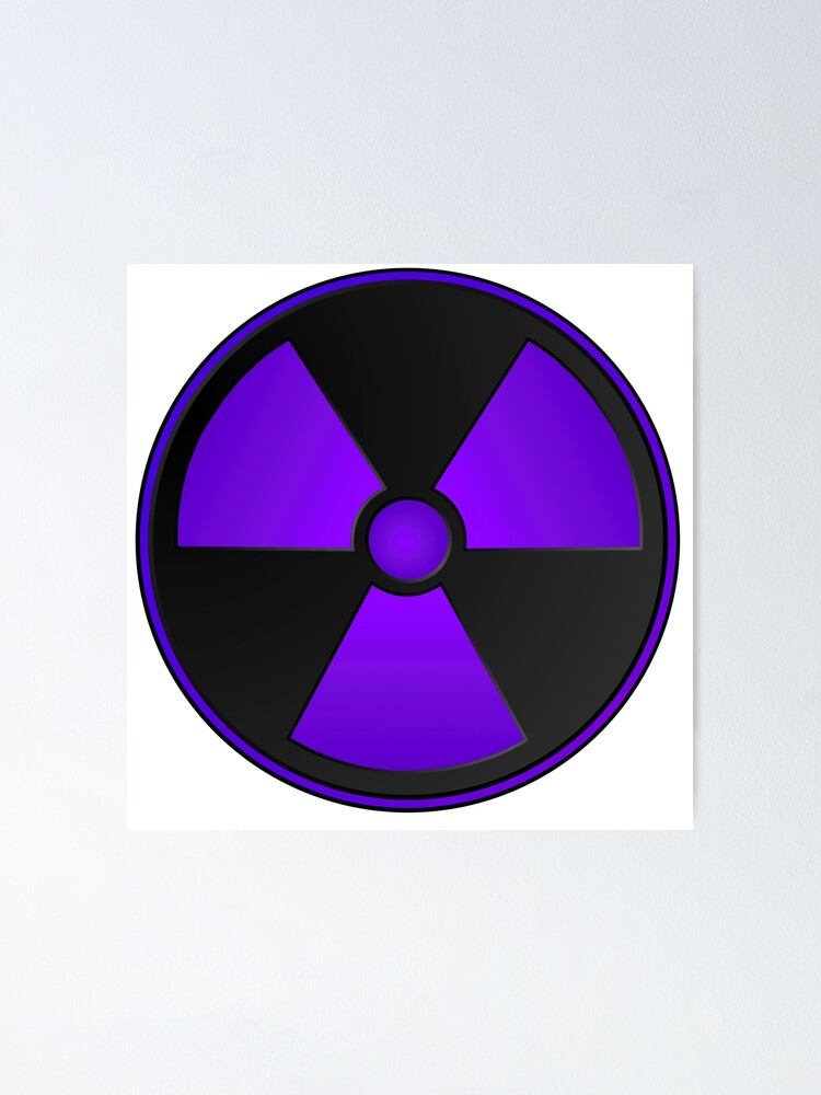 "Purple Radioactive Symbol" Poster by AMagicalJourney | Redbubble