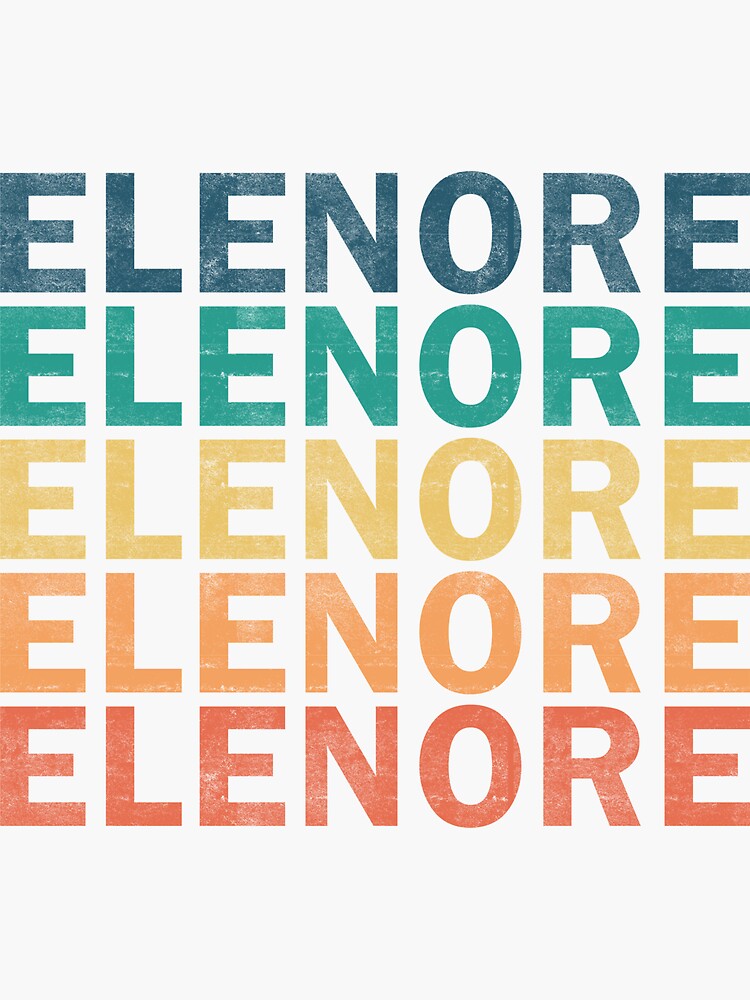 Pegatina «elenore, nombre de elenore, camiseta con nombre, nombre ...