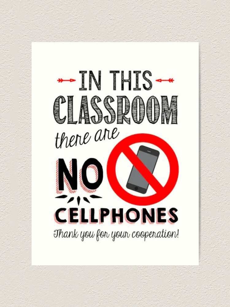 "lassroom Poster, Teacher Rules, Classroom Sign, No Cell Phone, Cell ...