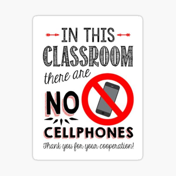 "lassroom Poster, Teacher Rules, Classroom Sign, No Cell Phone, Cell ...