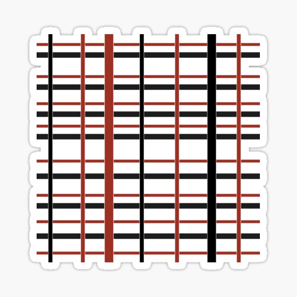 "RK Check Pattern" Sticker for Sale by Scenery-Story | Redbubble