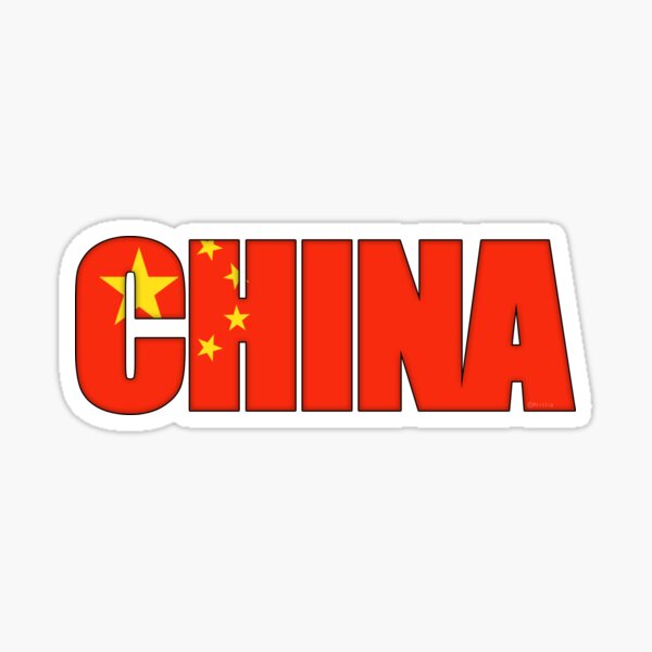 "China Chinese Flag" Sticker for Sale by MikePrittie | Redbubble
