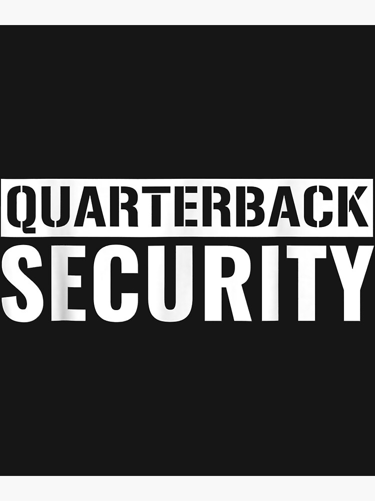 "Football Offensive Line Lineman Quarterback Protection" Poster by ...