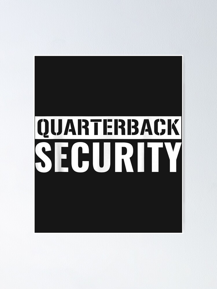 "Football Offensive Line Lineman Quarterback Protection" Poster by ...