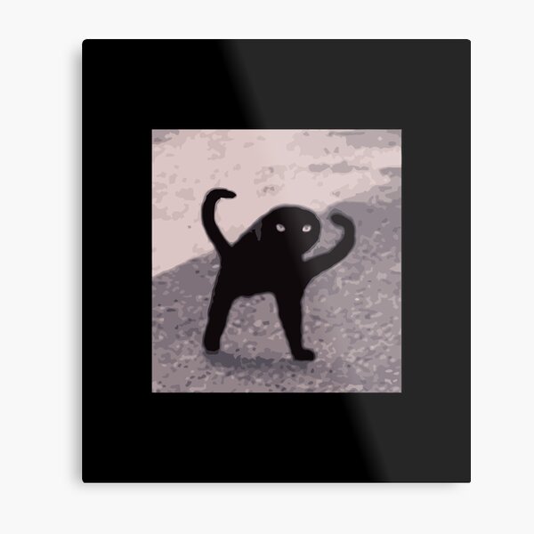 "Cursed Cat Memes Cursed Cat Angry As Fuk Meme" Metal Print for Sale by ...