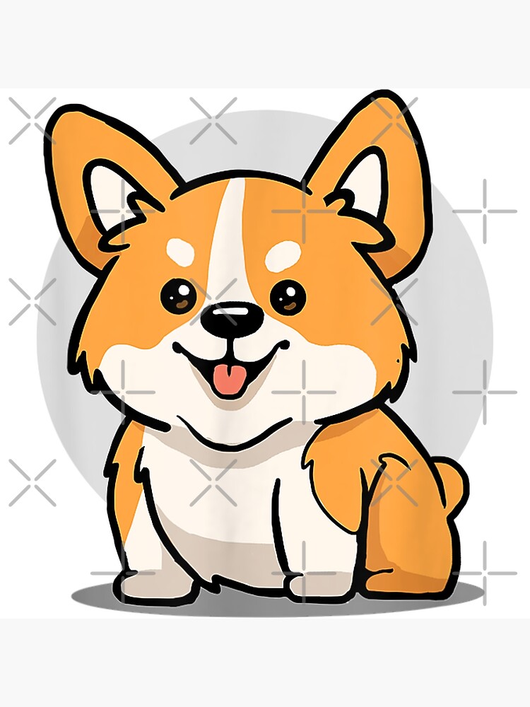 "Cute Kawaii Corgi Chibi Dog " Art Print for Sale by taylobarucau97 ...