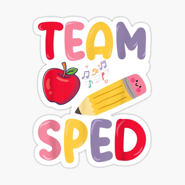 "Team Sped Special Education Sped Teacher" Sticker for Sale by aidokoop ...