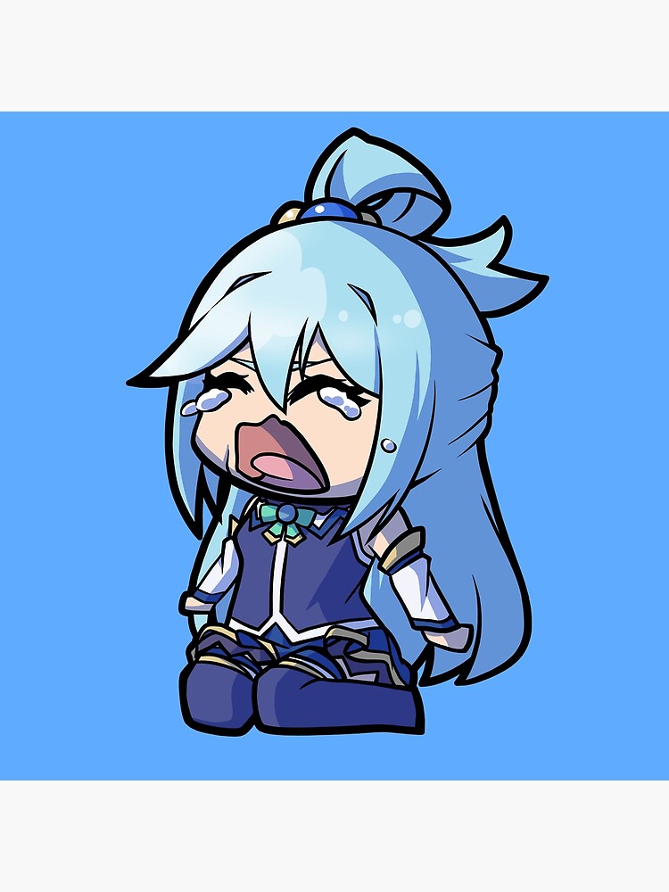 Poster « Chibi Aqua - Konosuba », par MangaXai | Redbubble