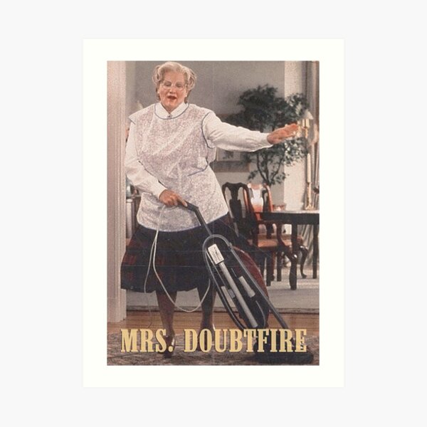 "Mrs. Doubtfire 1993 Vintage " Art Print by KathRain | Redbubble