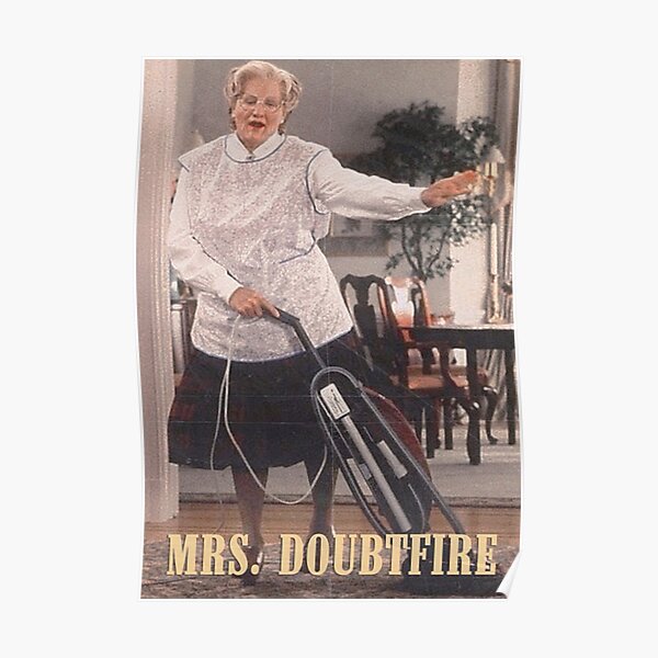 "Mrs. Doubtfire 1993 Vintage " Poster by KathRain | Redbubble