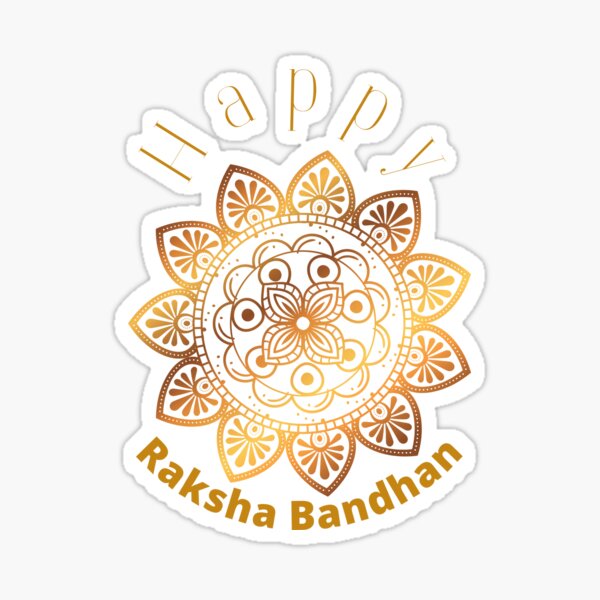"Happy Raksha Bandhan" Sticker for Sale by ashema58 | Redbubble