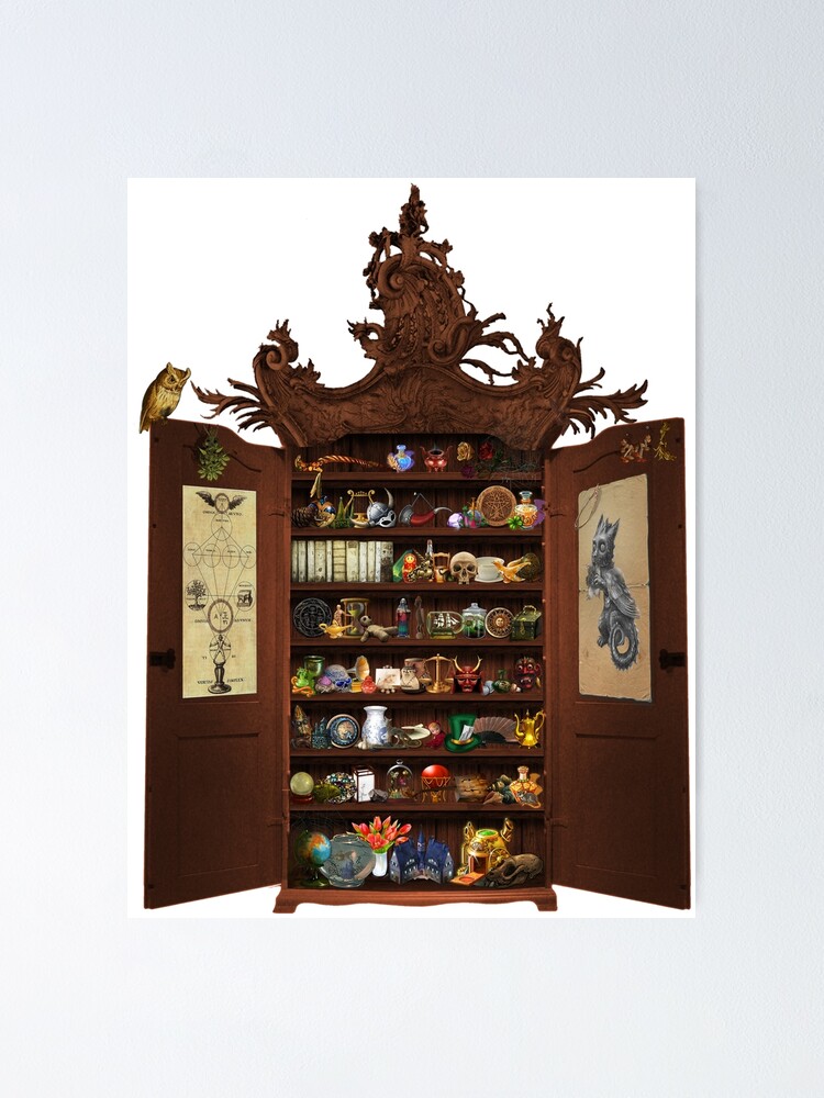 "A Curious Curiosity Cabinet" Poster for Sale by Blackvladimir | Redbubble