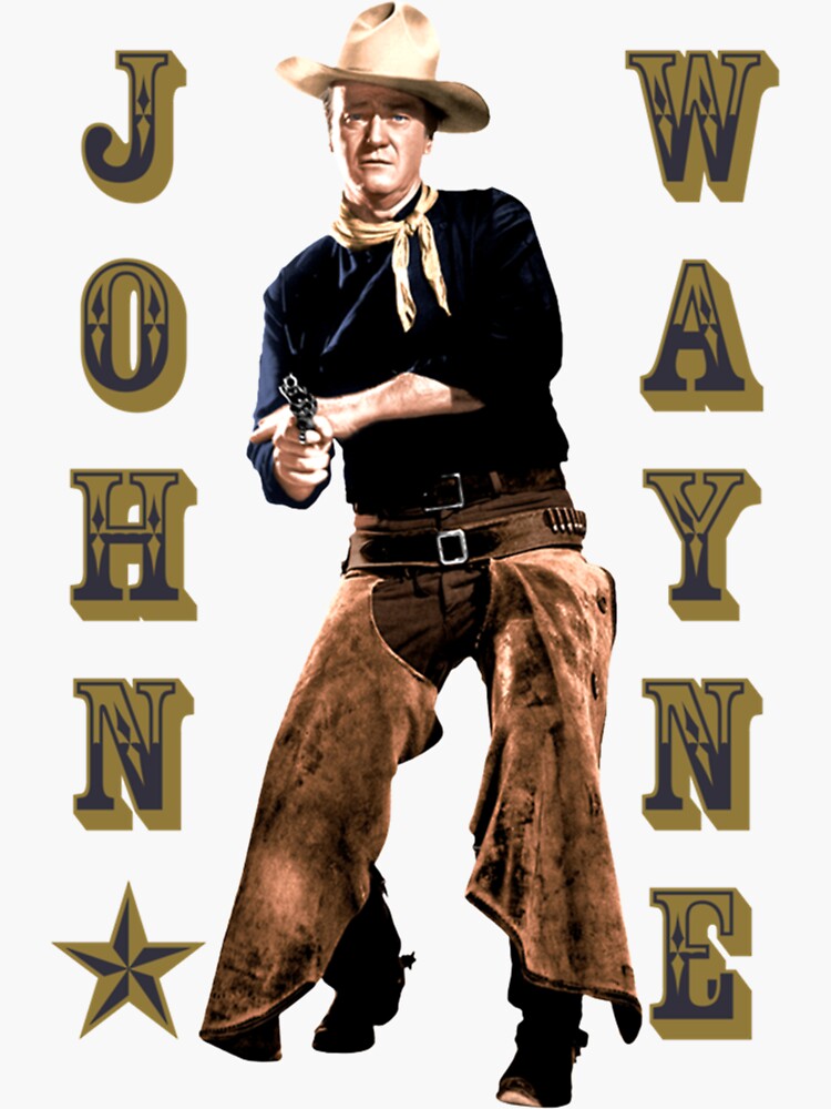 "John Wayne" Sticker for Sale by hawnnauqqixt8 | Redbubble