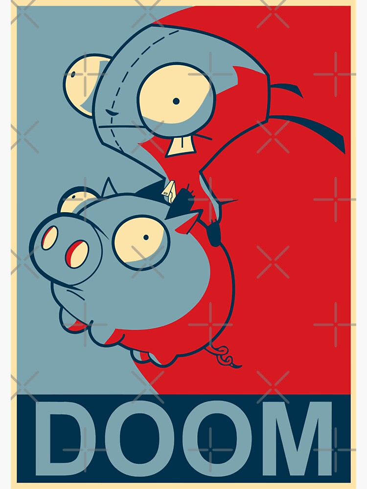 "Doom and pig" Sticker for Sale by SanduskyPaticia | Redbubble