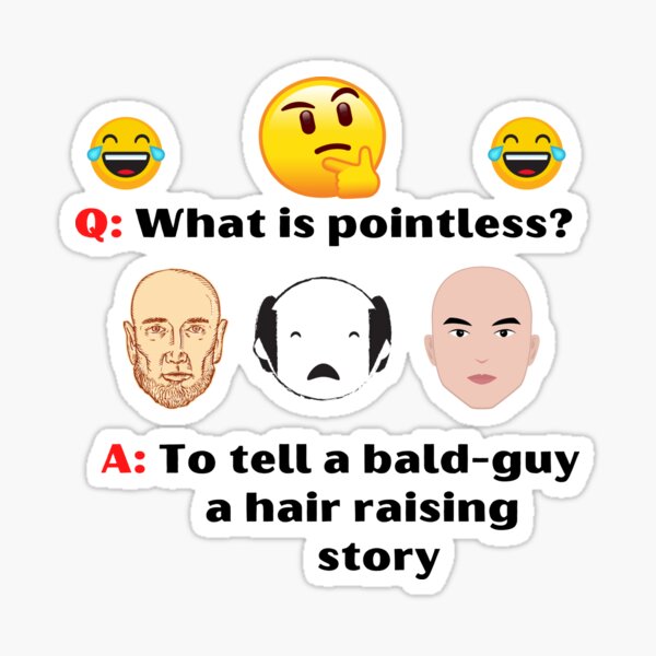 "Funny bald guy" Sticker for Sale by BiSuSri | Redbubble