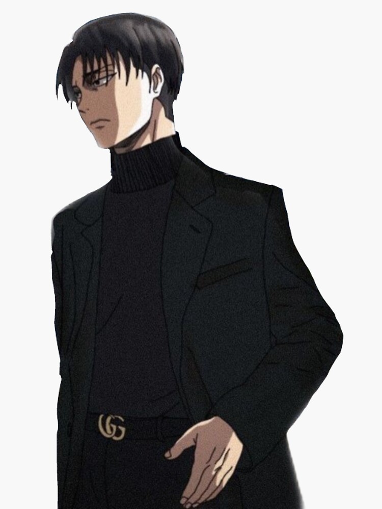 "Levi Ackerman Black Blazer" Sticker for Sale by levis-drip | Redbubble