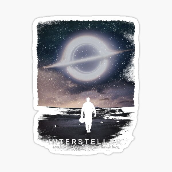 "INTERSTELLAR" Sticker for Sale by anouklucas | Redbubble
