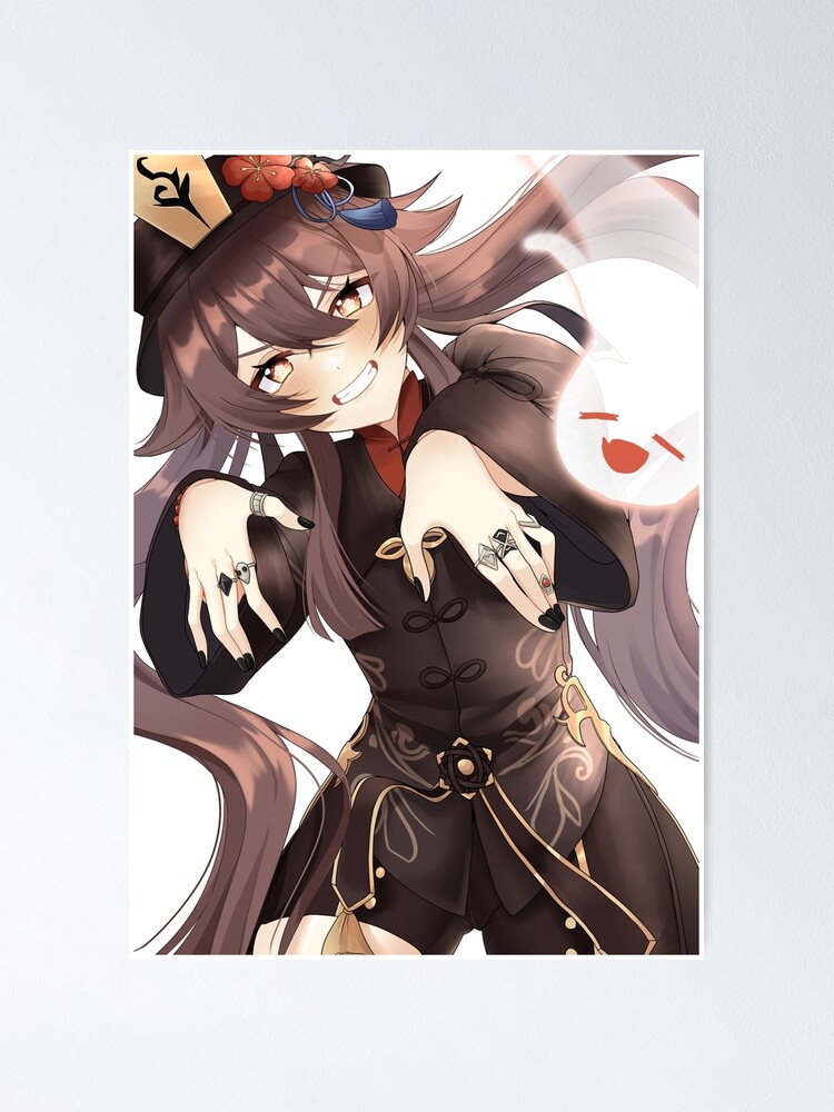 "Hu Tao Genshin Impact" Poster by Hanjipyeong94 | Redbubble