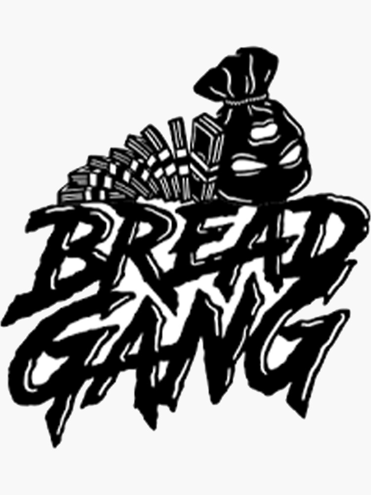 "Bread Gang Moneybagg" Sticker for Sale by Jamesratliff | Redbubble