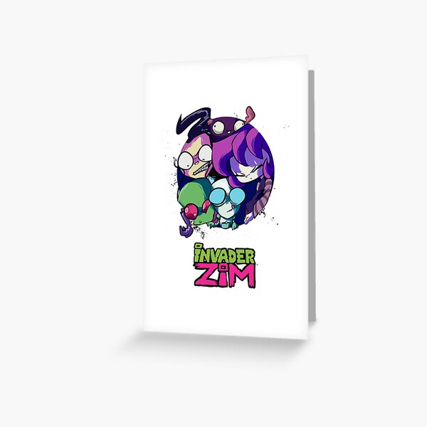 "invader zim logo" Greeting Card for Sale by SanduskyPaticia | Redbubble