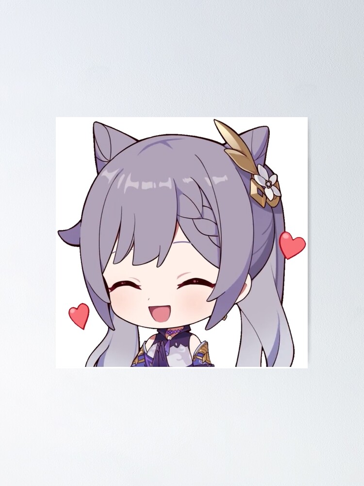 Póster «Keqing Sticker Genshin Impact» de Animecomic | Redbubble
