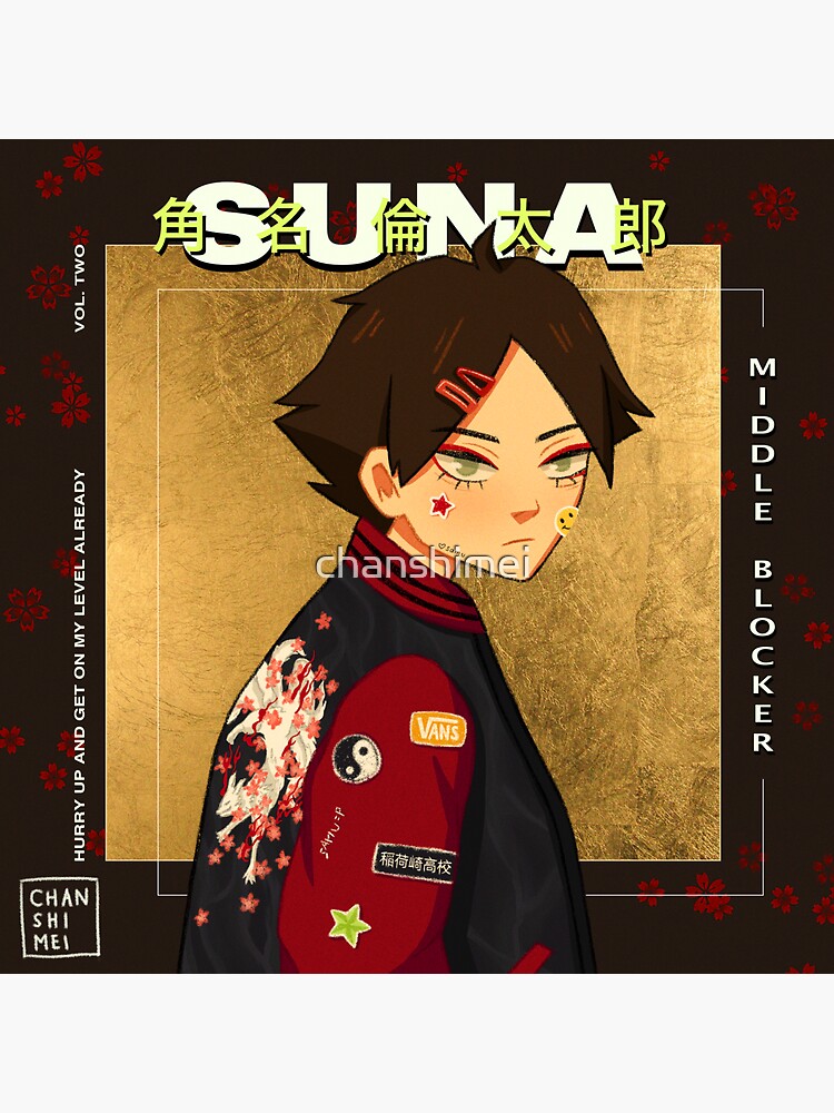 "Suna — HQ x Eyeliner" Sticker by chanshimei | Redbubble