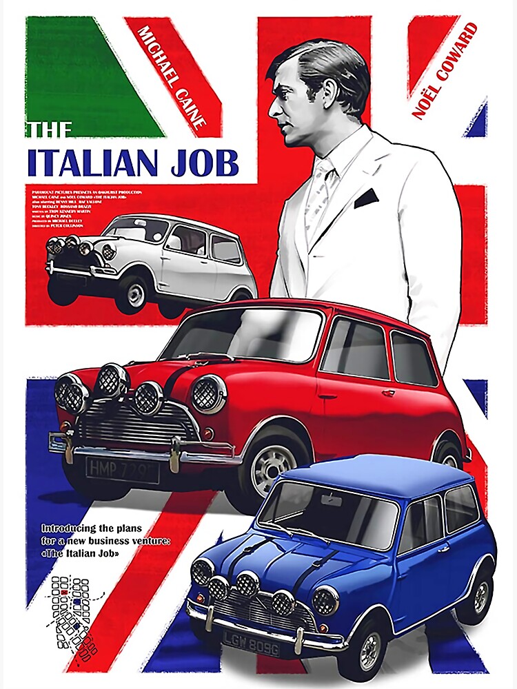 "The Italian Job" Sticker for Sale by bareknalankae | Redbubble