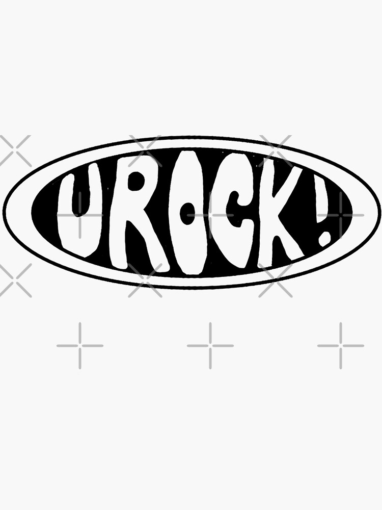 "U Rock Black and White Doodles" Sticker by lovartxin | Redbubble