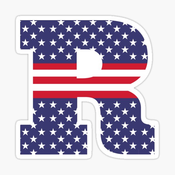 "American flag letter R" Sticker for Sale by designsbuzz | Redbubble