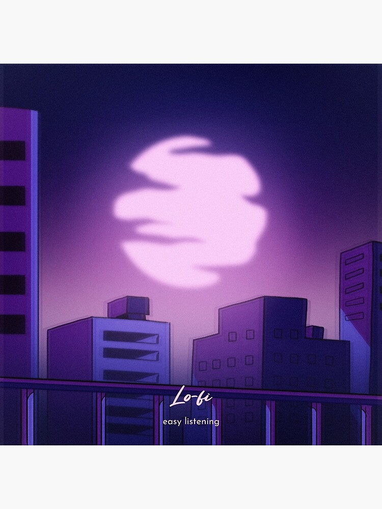 "Lo-fi moon" Art Print by Emiechan | Redbubble