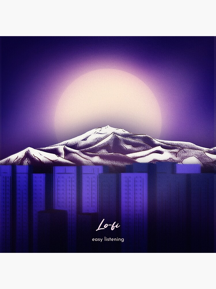 "Lo-fi mountain" Poster by Emiechan | Redbubble