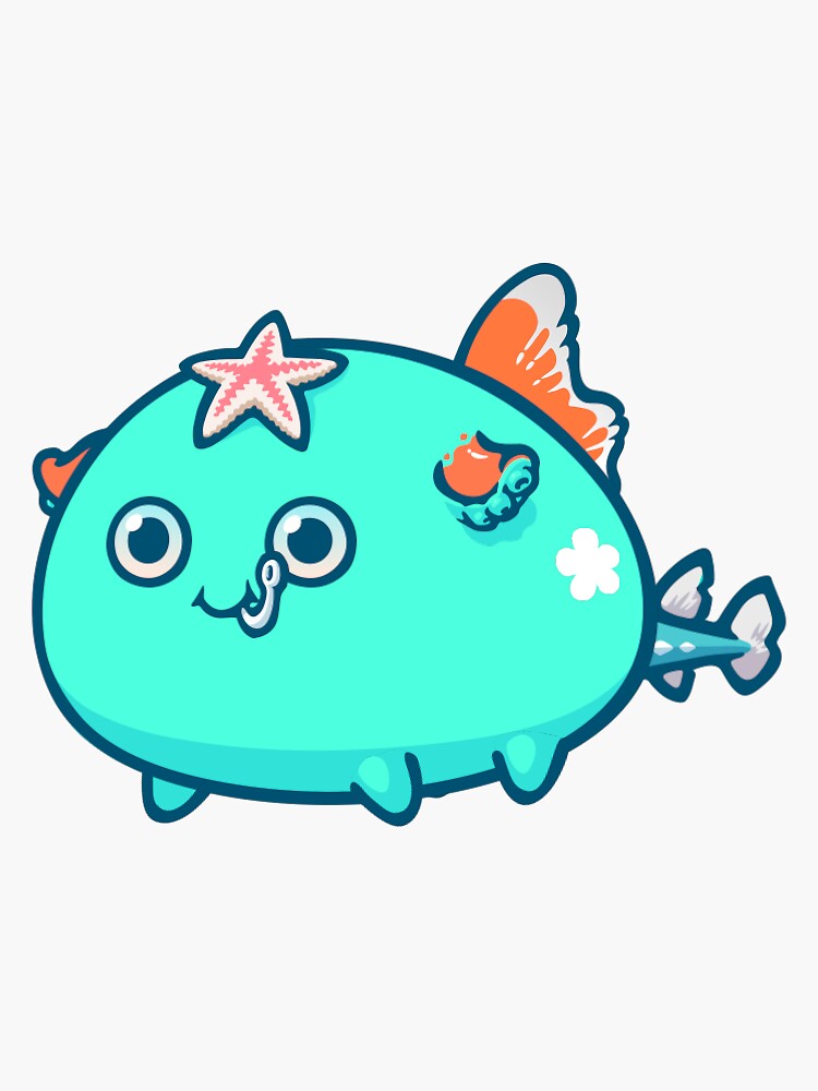"axie infinity" Sticker for Sale by NFTGAMES | Redbubble