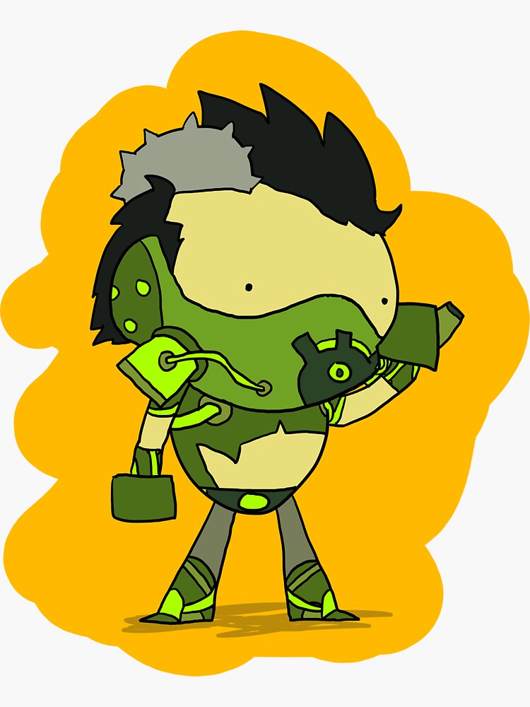 "Brawlhalla - Nemesis Barraza" Sticker by Clunse | Redbubble