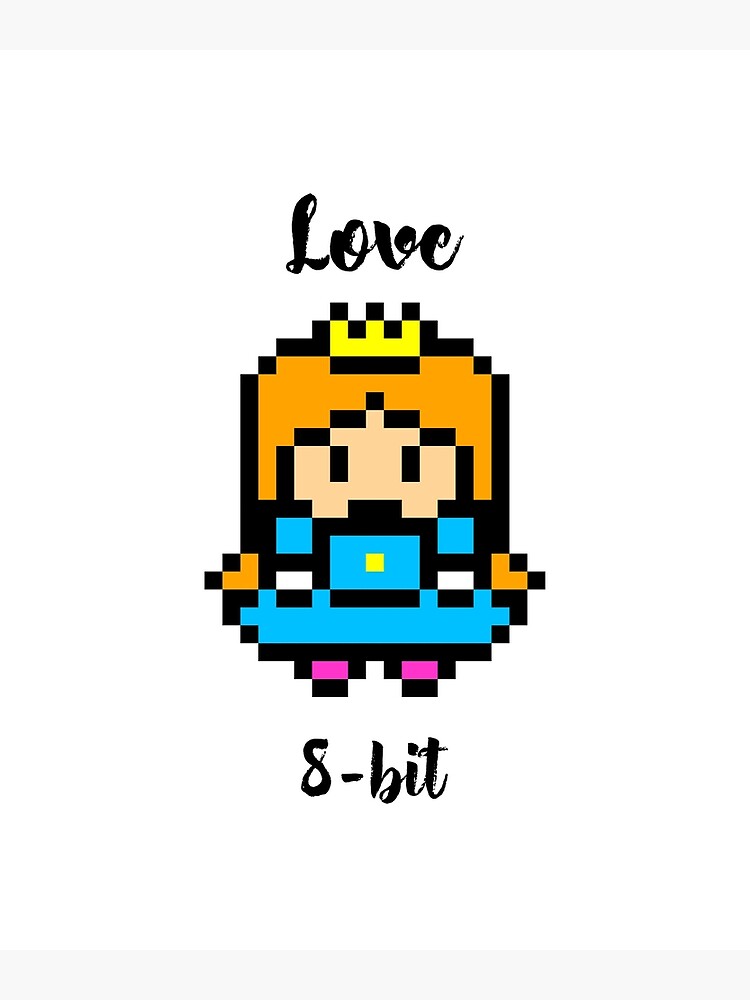 "Love 8 bit" Poster for Sale by Emiechan | Redbubble