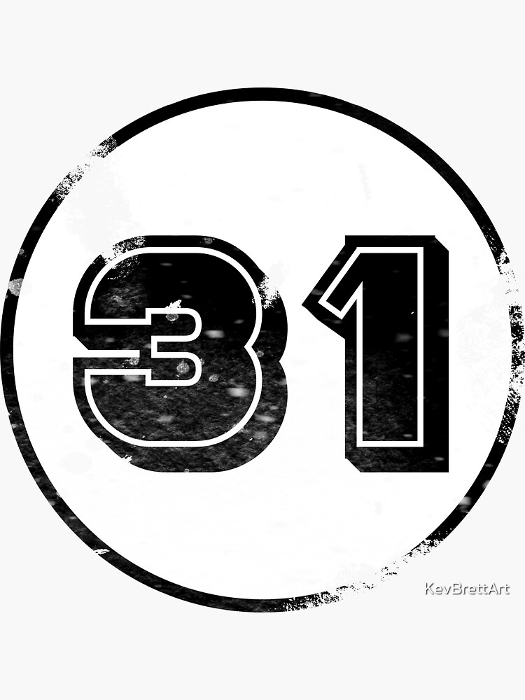 "Vintage Classic Retro 31 Racing Number" Sticker for Sale by ...
