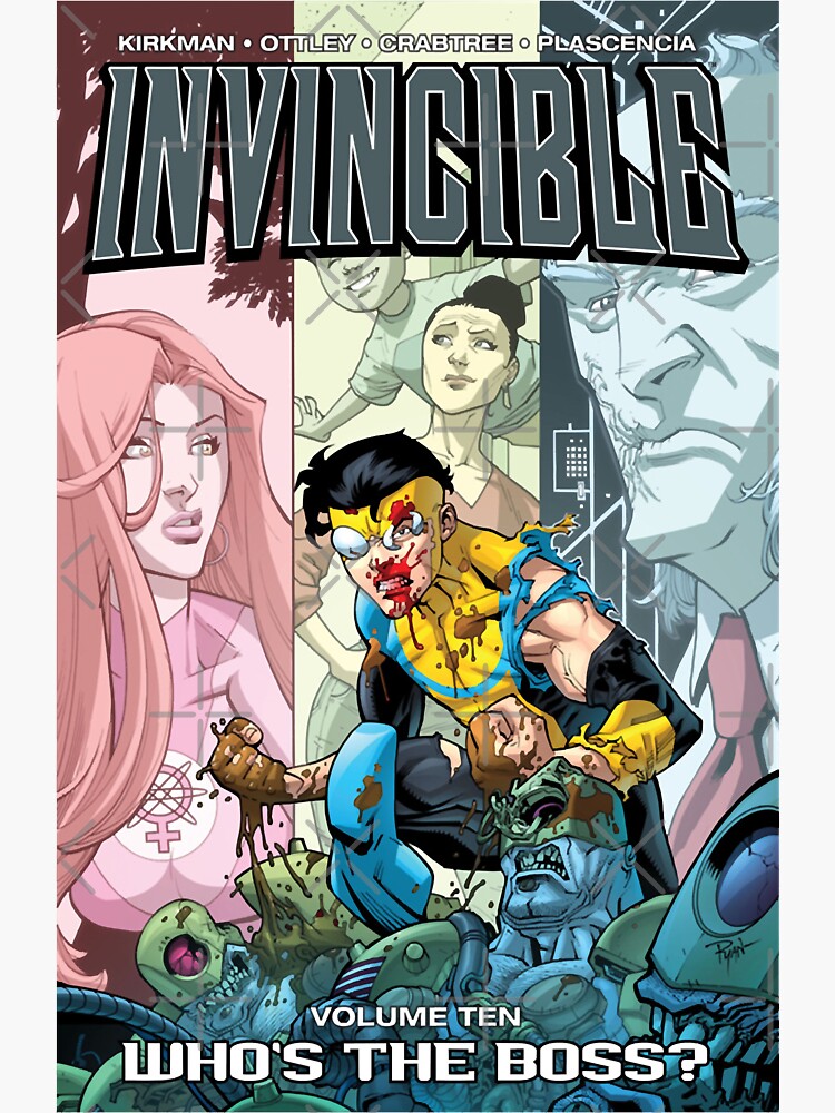 "invincible blood poster" Sticker for Sale by LoveRandal | Redbubble