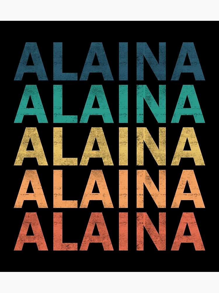 Lámina fotográfica «Camiseta con nombre de Alaina - Camiseta de ...