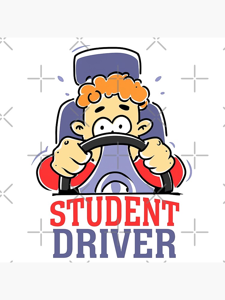 "Student Driver, New Driver Sign, Car Sign" Poster for Sale by graphic ...