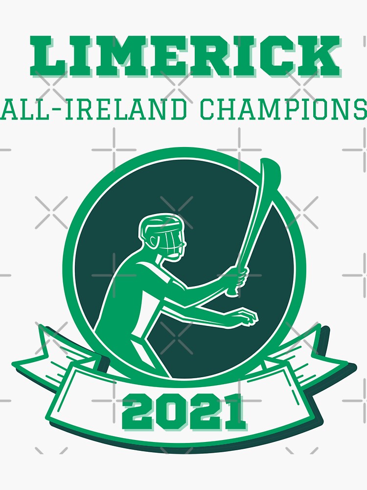 Pegatina «Limerick Hurling Todos los campeones de Irlanda 2021 GAA» de WonderWear | Redbubble