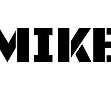 "Mike name tag" Sticker for Sale by powerpointer | Redbubble