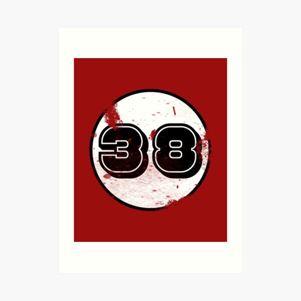 "Vintage Classic Retro 38 Racing Number" Art Print for Sale by ...