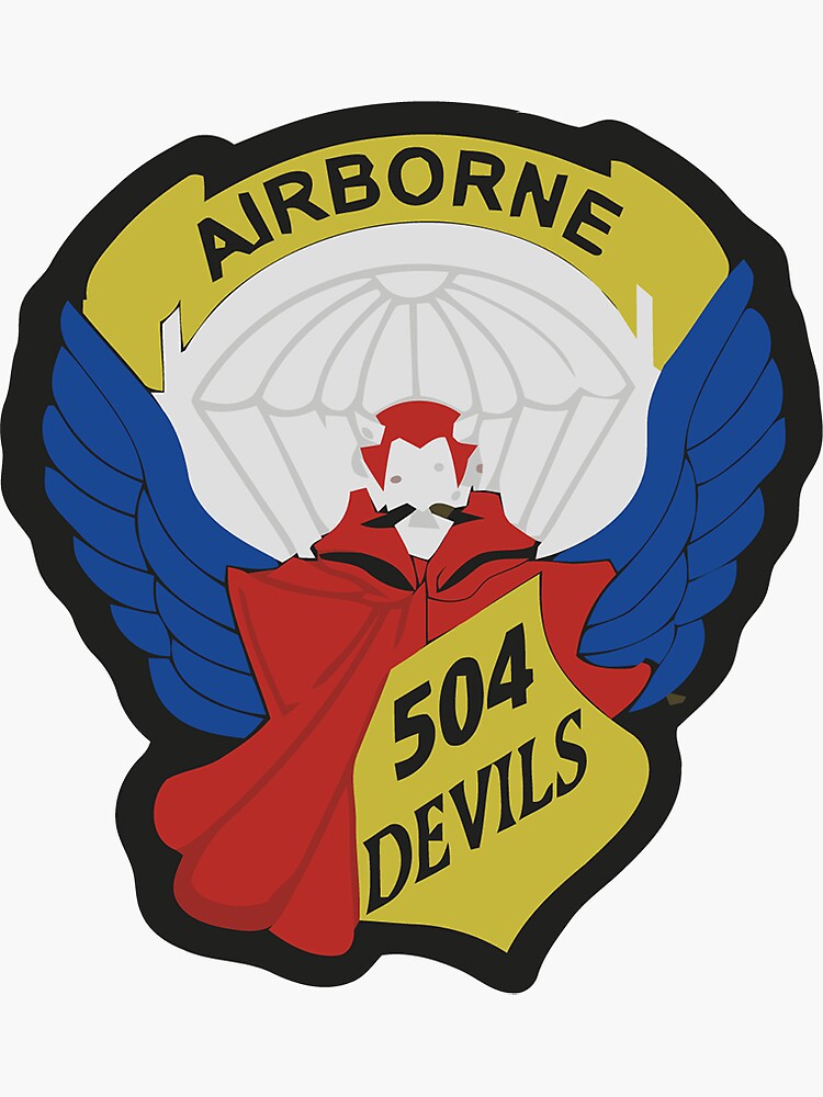 "504Th Airborne Infantry Regiment Hoodie" Sticker for Sale by azerbaija ...