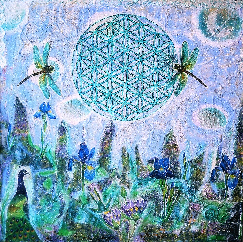"Flower of life lullaby" by Lilaviolet | Redbubble