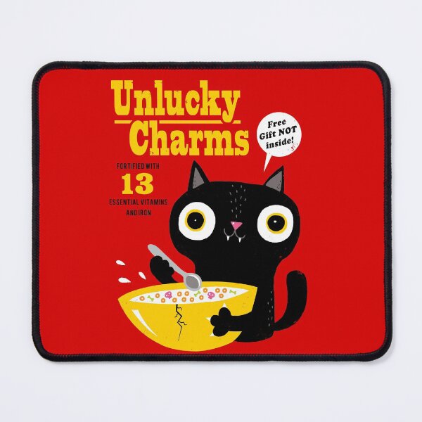 "Unlucky Charms" Mouse Pad for Sale by DinoMike | Redbubble