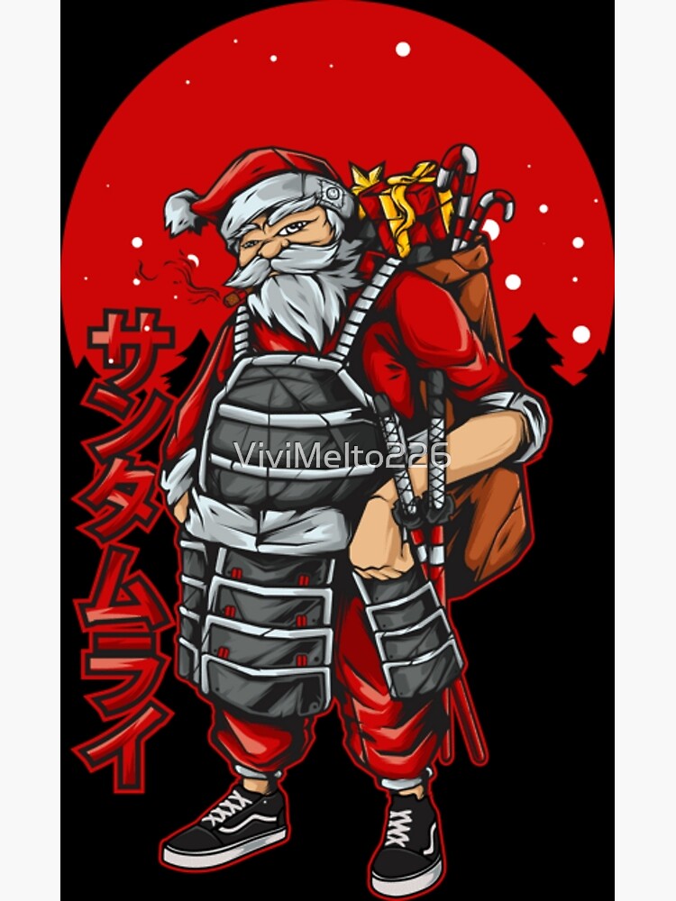 "Santa Samurai" Poster for Sale by ViviMelto226 | Redbubble