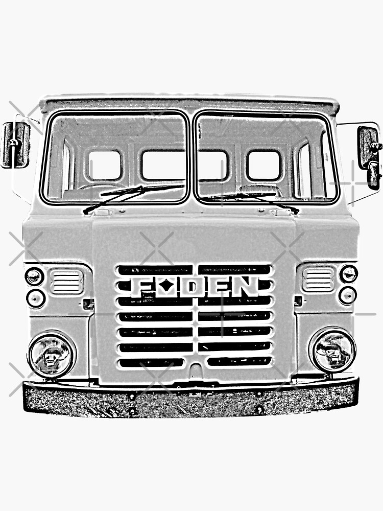 "Foden S83 1970s classic heavy lorry" Sticker for Sale by soitwouldseem ...